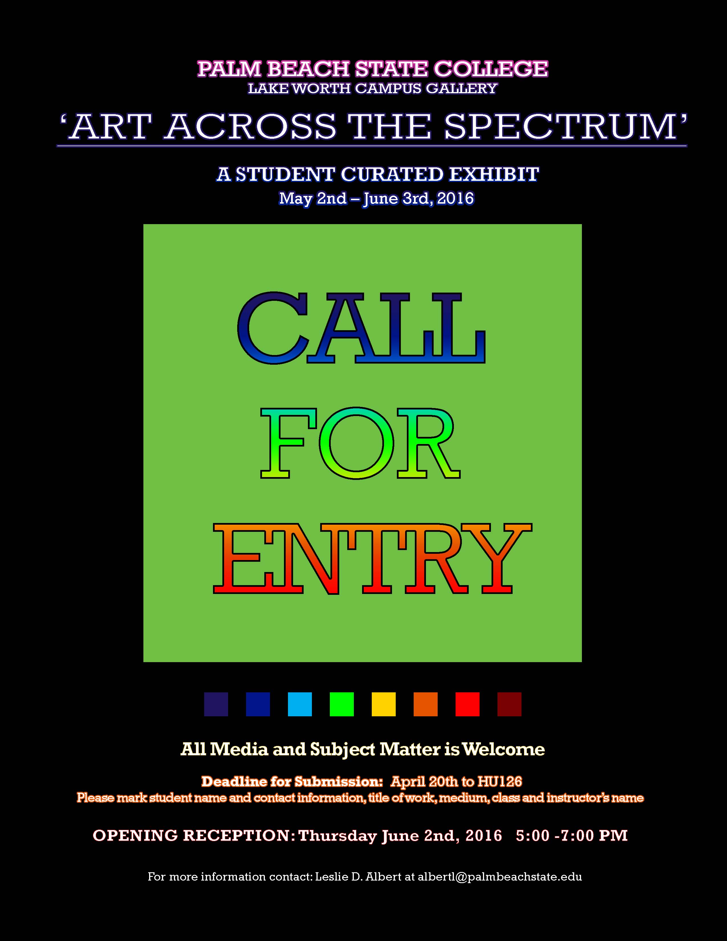 Call for Entry: Student Exhibit